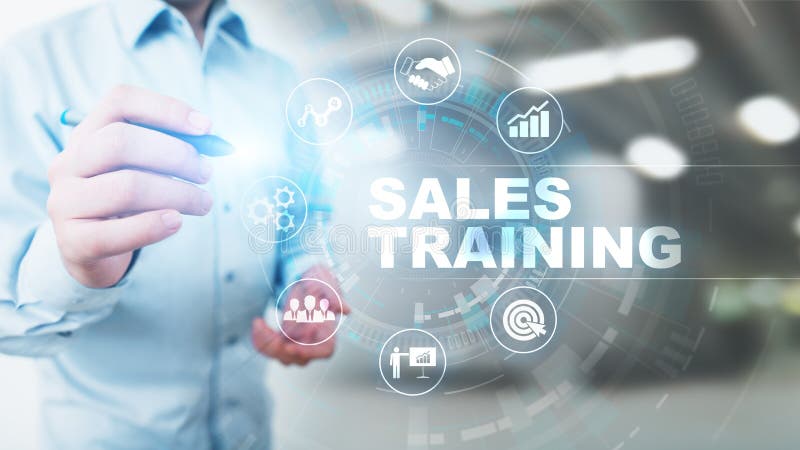 Sales Training, Business Development and Financial Growth Concept on ...