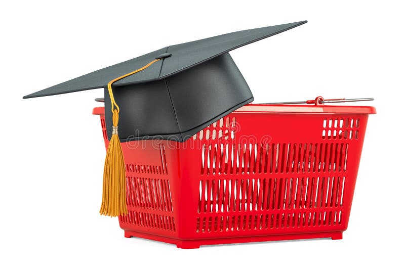 Sales Training and Consumer Trainnig, Concept. Shopping Basket with ...