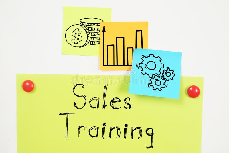 Sales Training is Shown Using the Text Stock Image - Image of ...