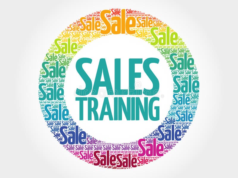 Sales Training words cloud stock illustration. Illustration of cloud ...