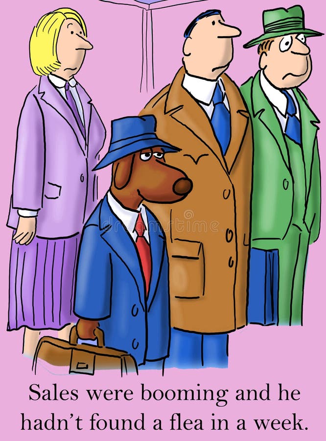 Funny Business Dog Sales Marketing Stock Illustrations – 12 Funny ...