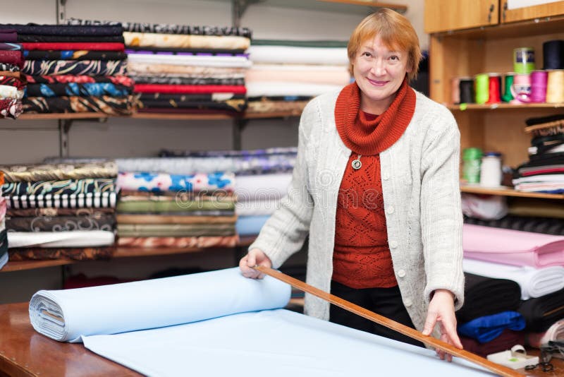 Salesclerk in the Tissue Store Stock Photo - Image of occupier ...