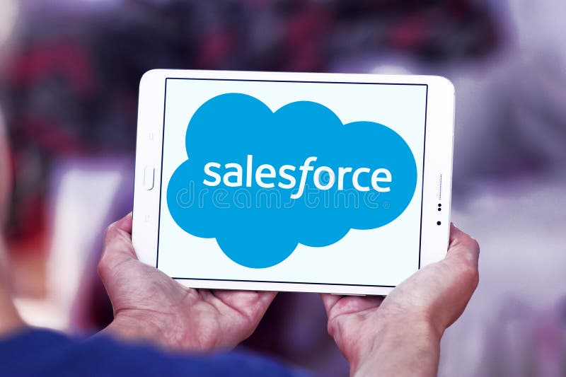 Salesforce company logo editorial image. Image of logo - 100978235