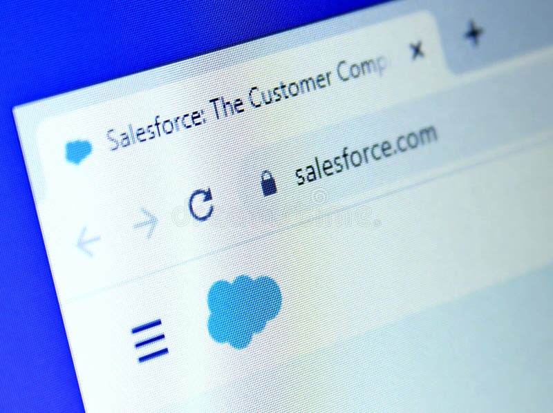 Salesforce company logo editorial image. Image of logo - 100978235