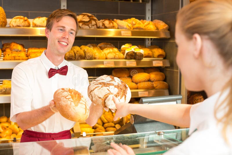 Shopkeeper in Baker S Shop with Tray of Sandwiches Stock Image - Image ...