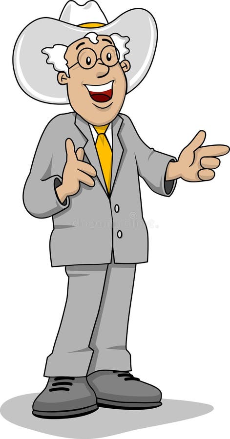 Tacky Salesman stock illustration. Illustration of talk - 127863