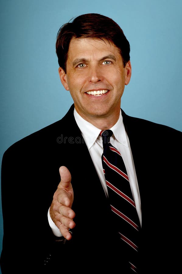 Salesman with a big Smile stock image. Image of smile - 1689701