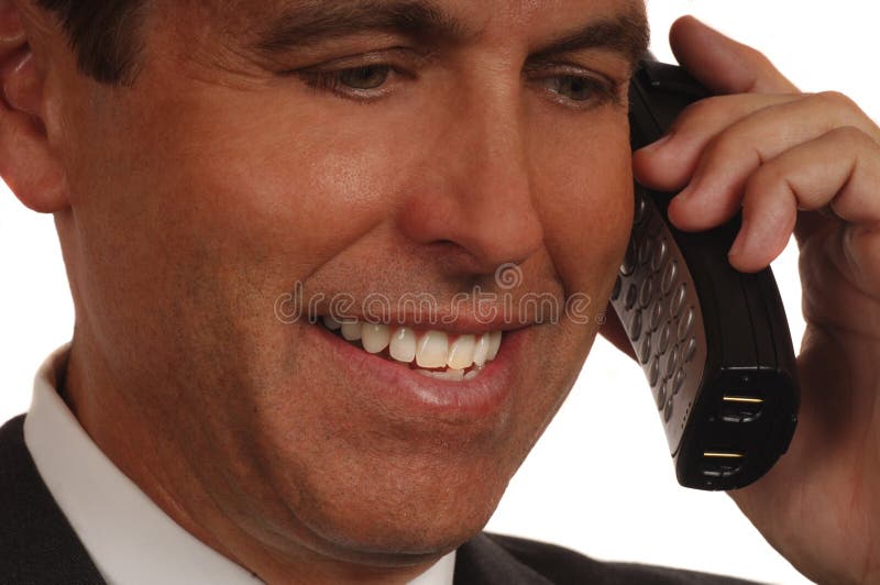 Salesman on phone stock photo. Image of executive, expression - 890404