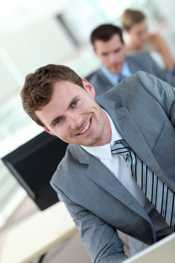Salesman in Suit in Training Stock Photo - Image of adults, sales: 65068204