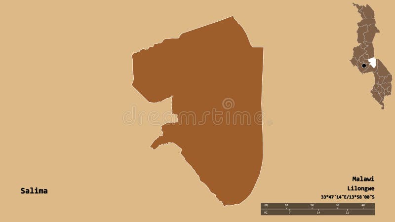 Salima, District of Malawi, Zoomed. Pattern Stock Illustration ...