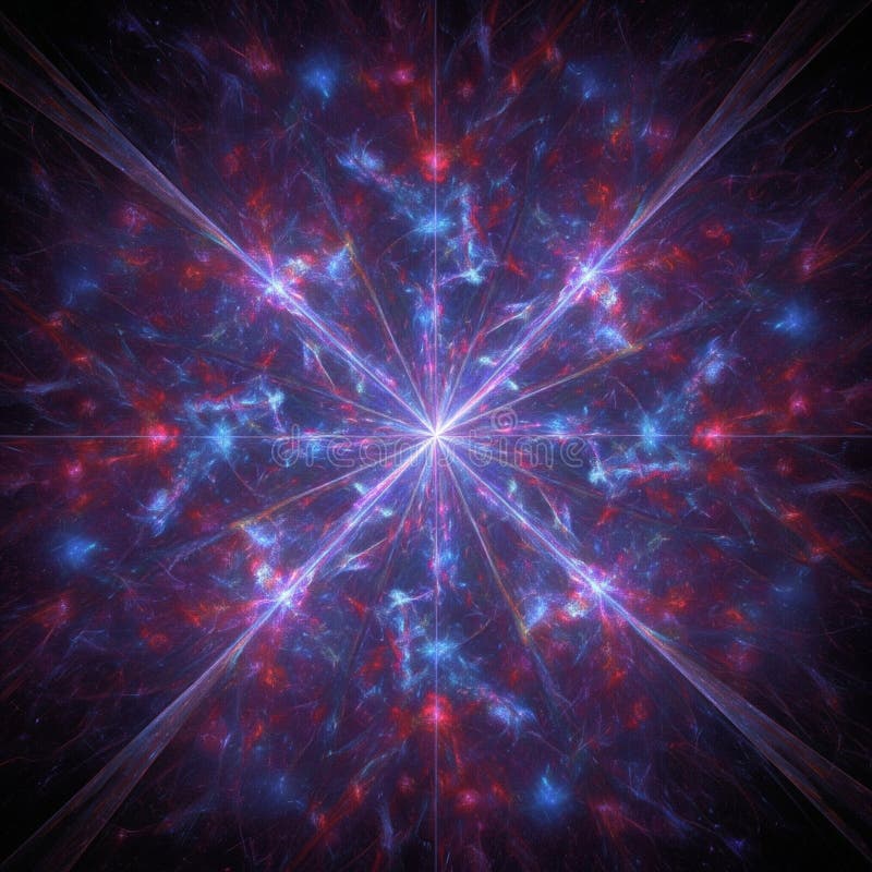 Cosmic Starburst Energy Field Abstract Stock Illustration ...