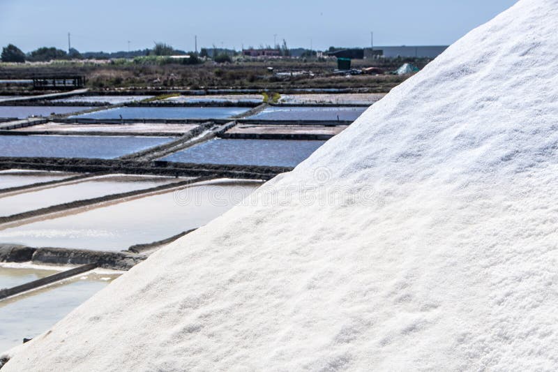 Salinas De Aveiro, Salt Pans of Aveiro Stock Photo - Image of pans ...