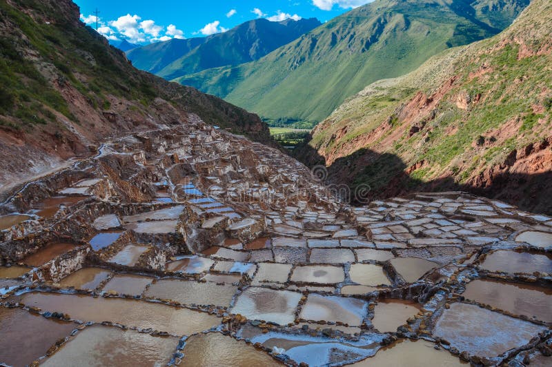Salinas De Maras, Heiliges Tal, Peru Stockbild - Bild von heilig, inkas ...