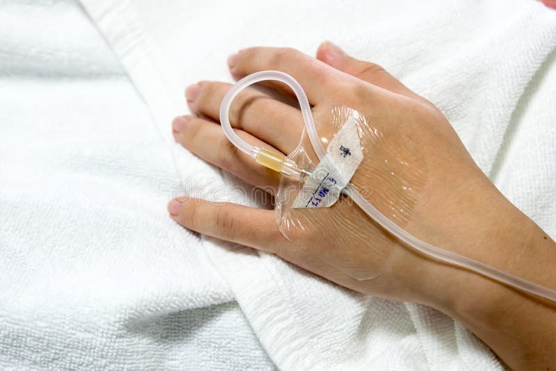 Saline on hand stock photo. Image of healthy, illness - 42646008