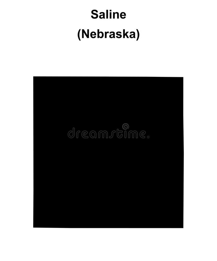 Saline outline map stock vector. Illustration of territory - 361726158