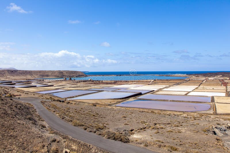 Salino Tradicional Hermoso En Lanzarote Foto de archivo - Imagen de ...
