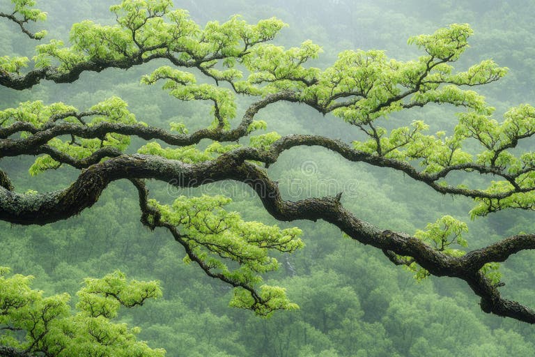 A Salix Matsudana (corkscrew Willow) Tree, Twisted Branches, Soft ...