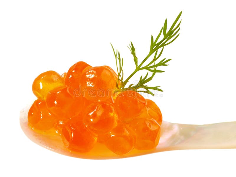 Orange Salmon Caviar stock photo. Image of isolation - 146827272