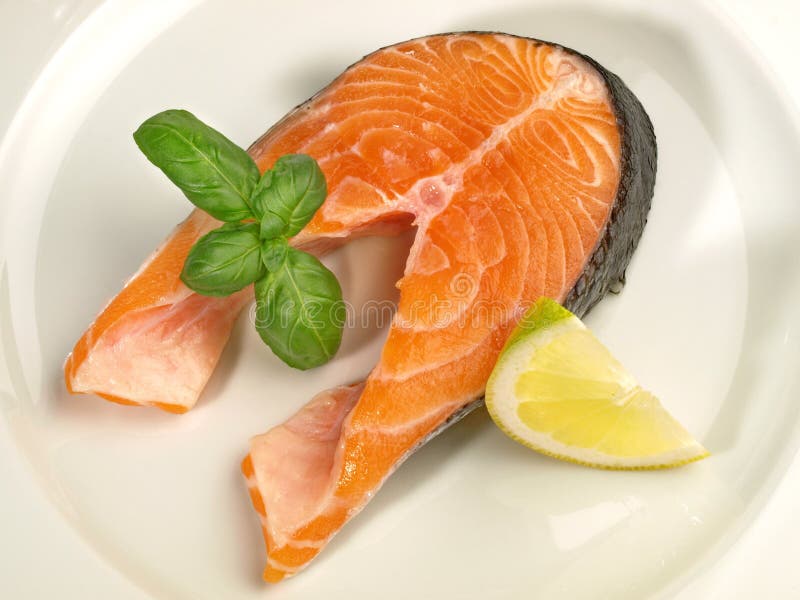 Salmon Chop - Fish Fillet stock image. Image of omega3 - 146831305