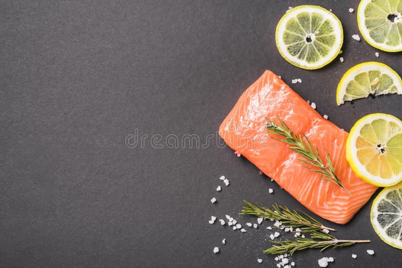 Salmon Dish Herbs Spices. High Quality Photo Stock Photo - Image of ...