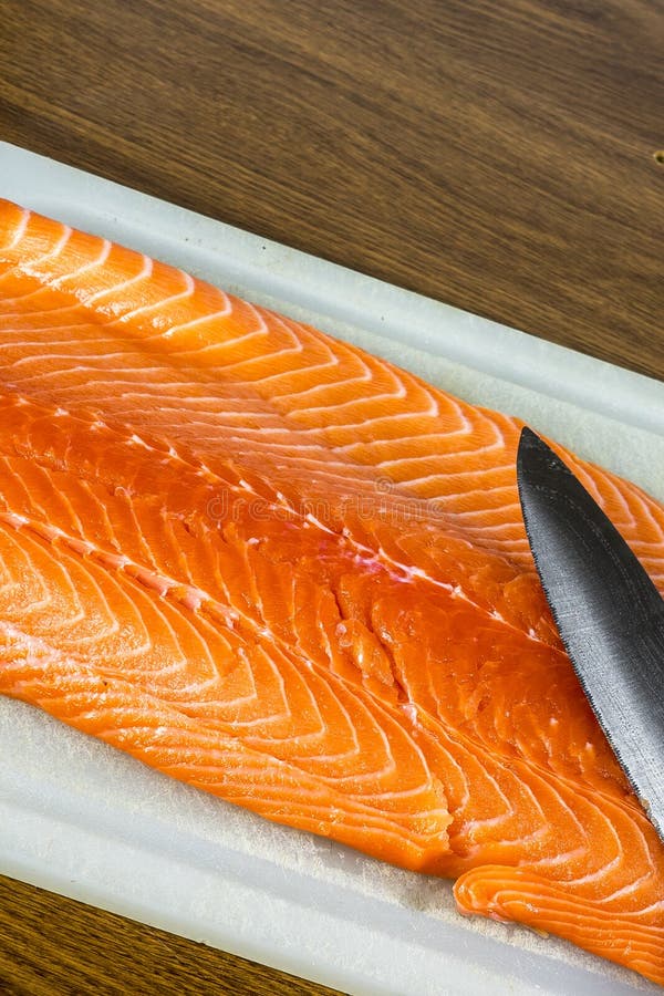 Salmon Fillet stock image. Image of presentable, fish - 79641915