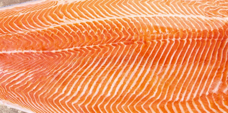 Salmon Fillet Texture Pattern Stock Photo - Image of view, light: 197314150