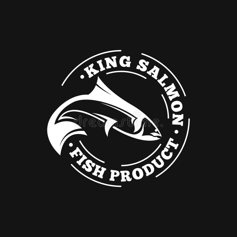 Salmon Fish Logo Design Concept Vector Stock Illustration ...