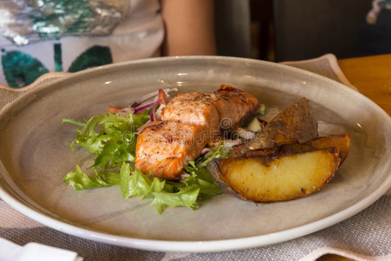 Salmon fish in Norway stock photo. Image of typical - 108447502