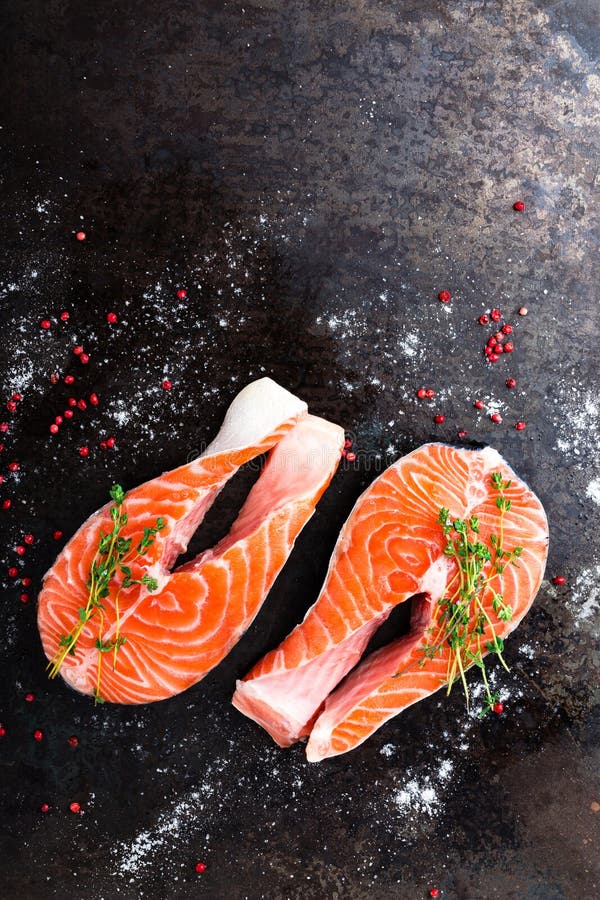 Salmon. Fresh salmon fish stock image. Image of meal - 119453155