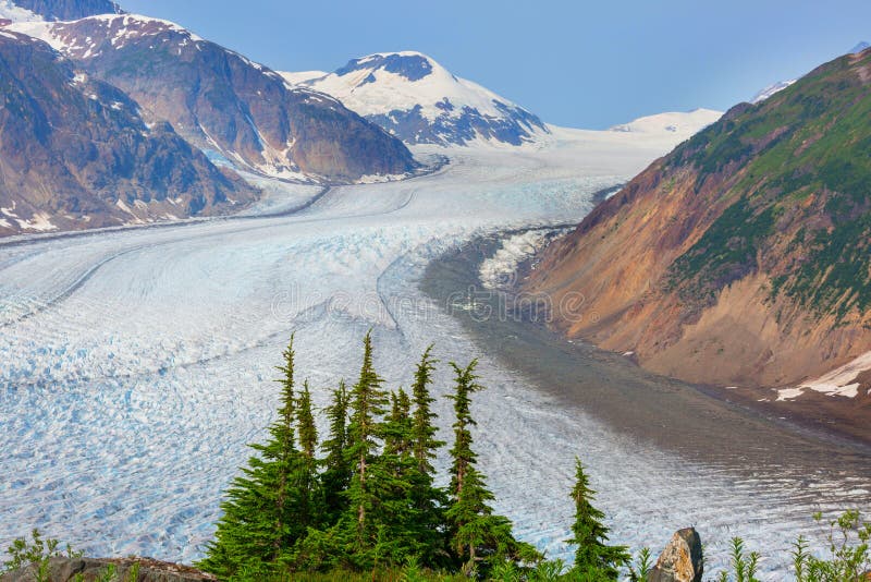Salmon Glacier, Alaska stock photo. Image of british, roadside - 914070