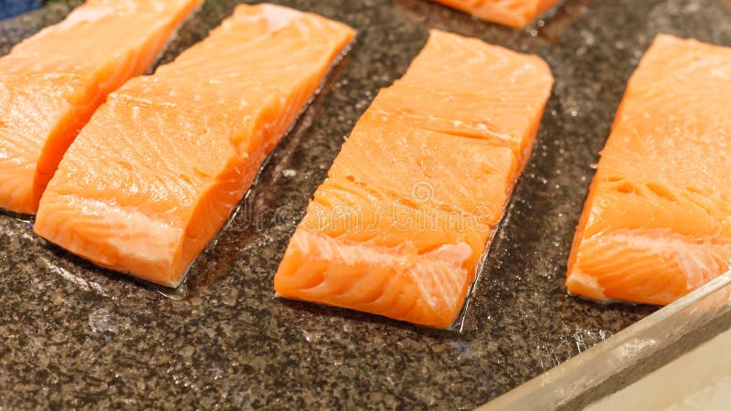 Salmon inside super market stock image. Image of cyprinus - 32722907