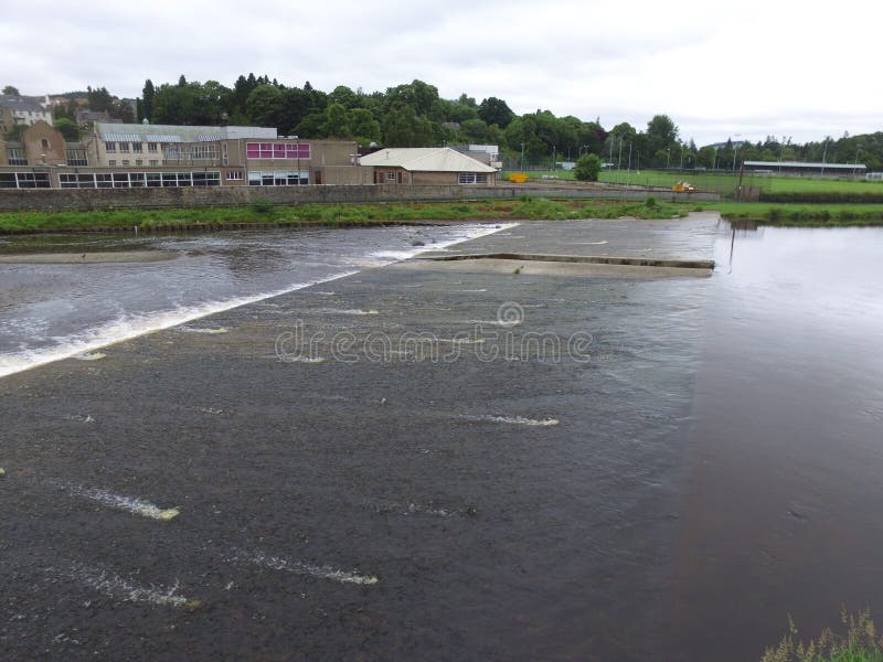 A Salmon Ladder at Loch More, Caithness, Scotland, U.k Stock Photo ...