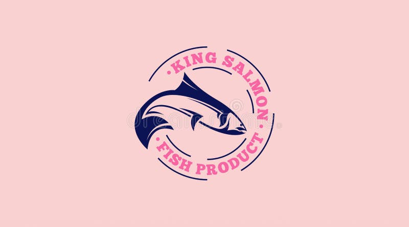 Salmon Logo Design Template Vector Stock Photo - Image of meat, modern ...
