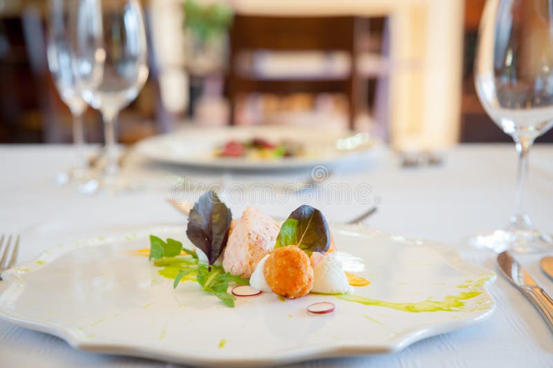 Salmon mousse stock photo. Image of dish, cooked, cured - 68617782