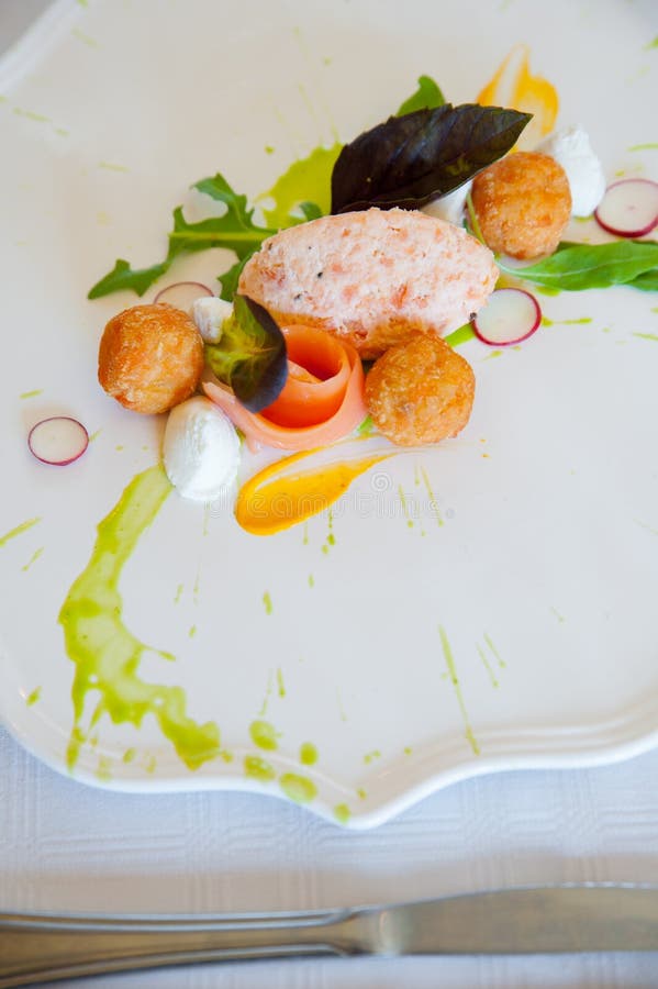 Salmon mousse stock image. Image of color, food, lunch - 68617967