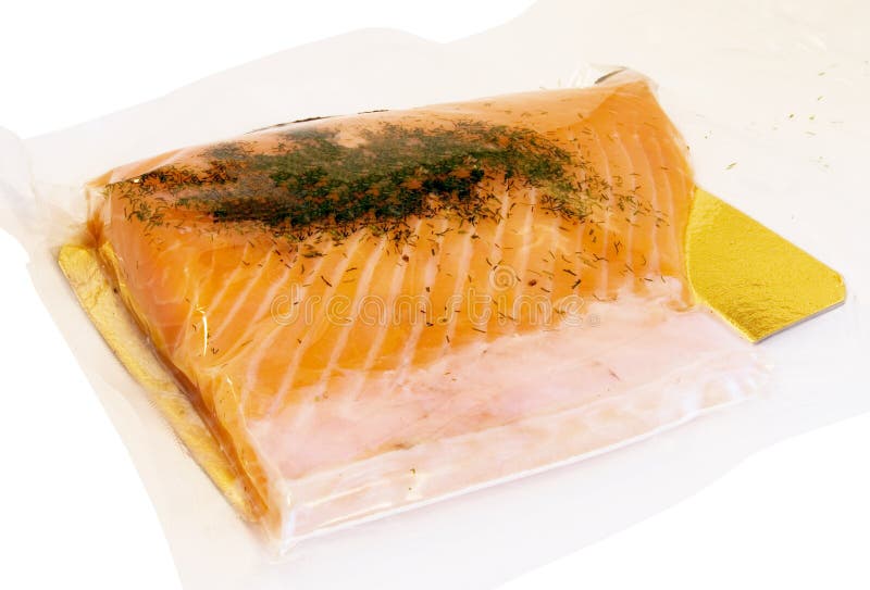 Salmon in the package stock photo. Image of preparation - 21592856