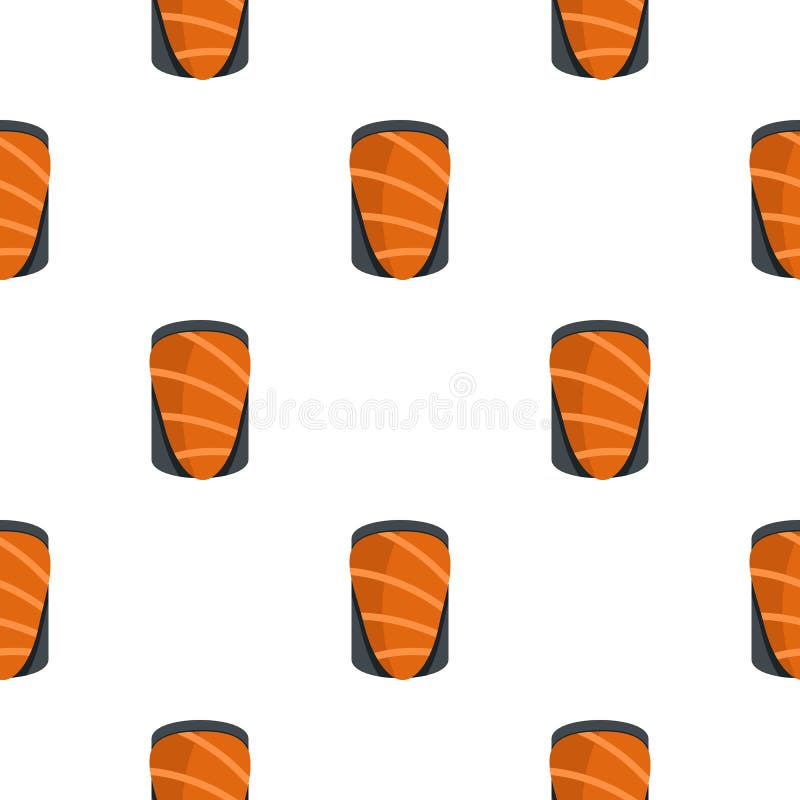 Salmon pattern seamless stock vector. Illustration of isolated - 108554469