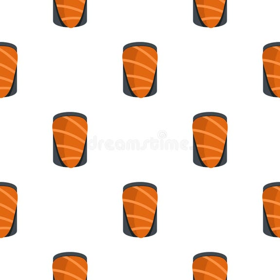 Salmon pattern seamless stock vector. Illustration of isolated - 108554469