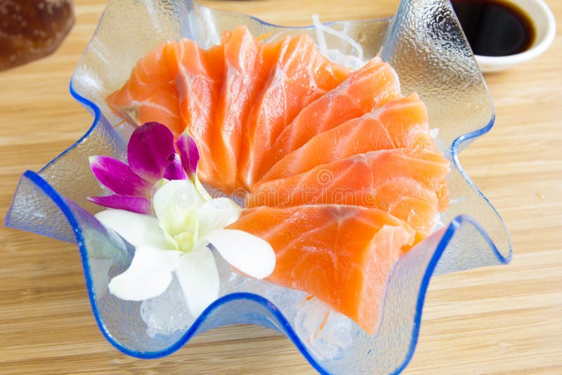 Salmon raw sashimi stock image. Image of salmon, ingredient - 79965887