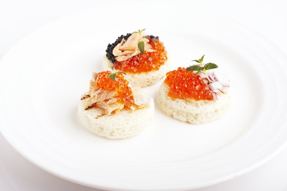 Salmon roe stock image. Image of snack, salty, smoke, toast - 1878599