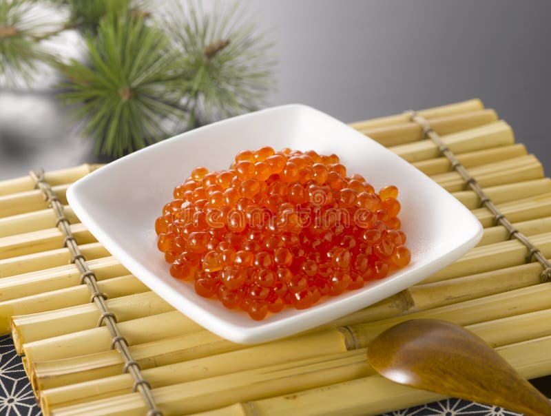 Salmon Roe stock image. Image of caviar, ingredient, plate - 6979941