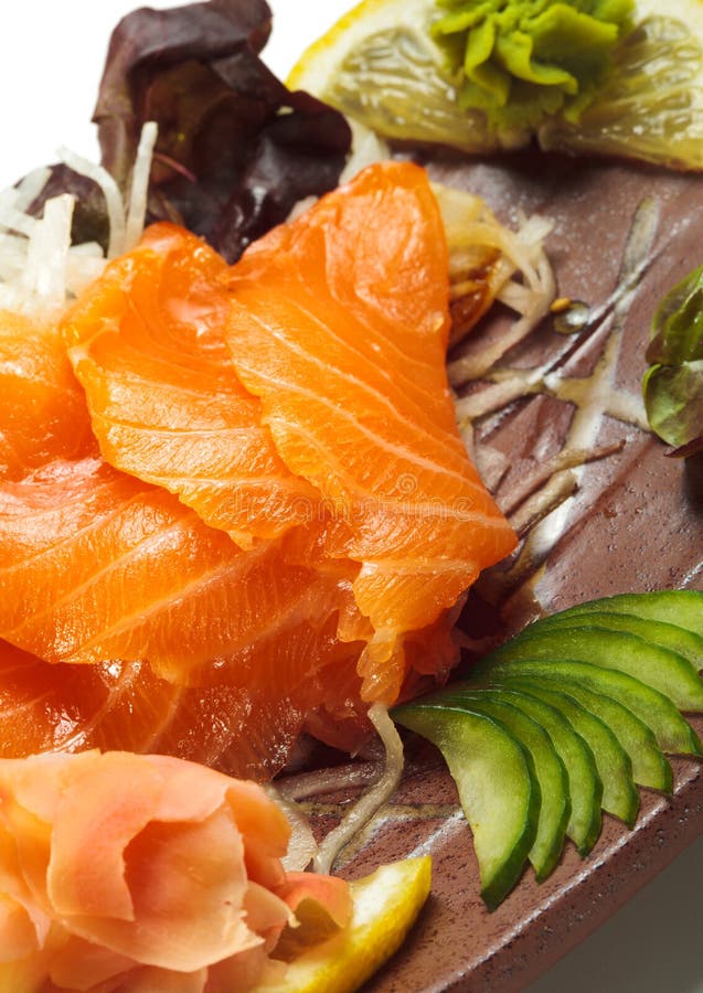 Salmon Sashimi stock image. Image of dinner, delicacy - 11855329