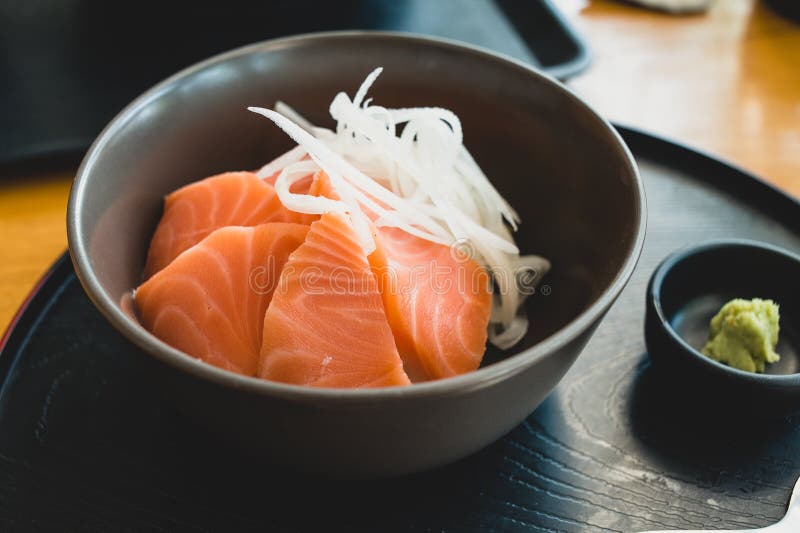 Salmon Sashimi stock photo. Image of meal, pink, healthy - 65033056