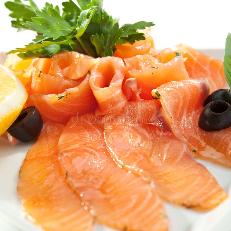 Salmon Slice stock image. Image of culture, seafood, gourmet - 42852751