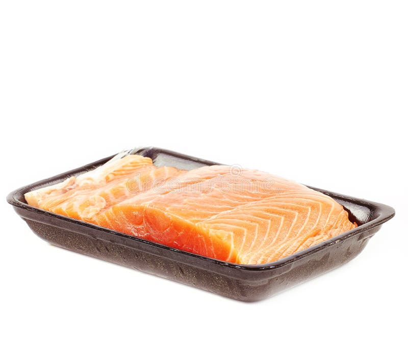 Salmon steak red fish stock photo. Image of white, seafood - 39331522