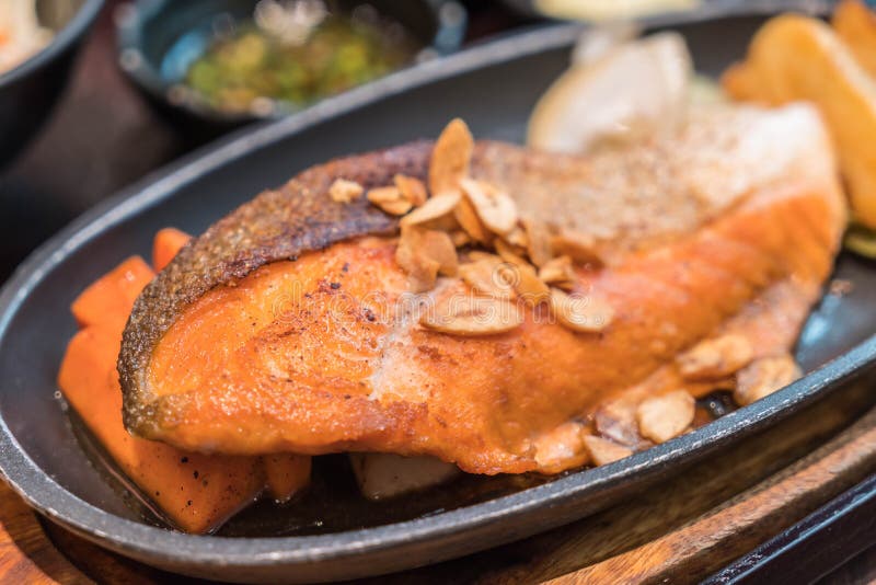 Salmon steak set stock photo. Image of salmon, steak - 89787218