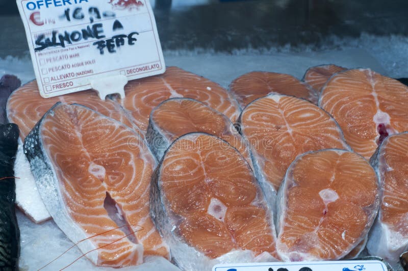 Fish fillets in market stock photo. Image of mound, heap - 79968820