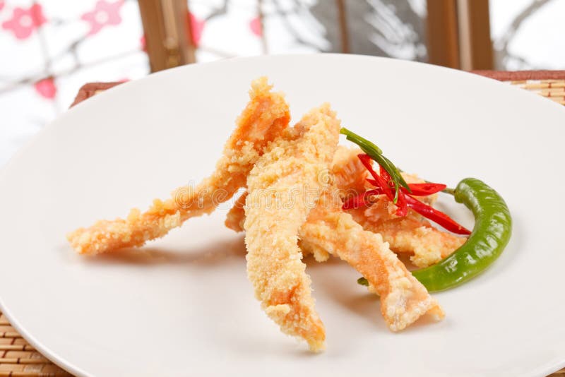 Salmon in tempura stock photo. Image of asian, cuisine - 25032280