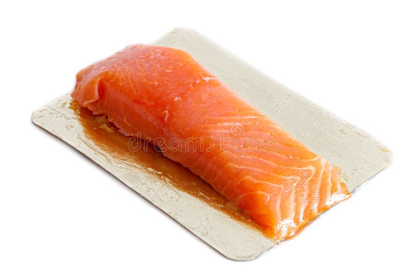Salmon Trout Red Fish Meat Fillet, Stock Image - Image of isolated ...