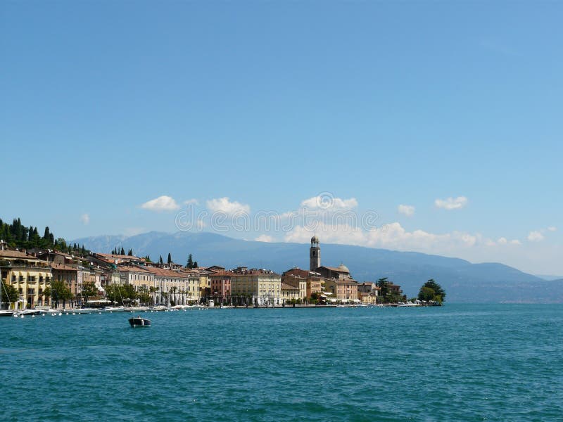 Salo at the Border of Lake Garda Stock Photo - Image of nature, lago ...